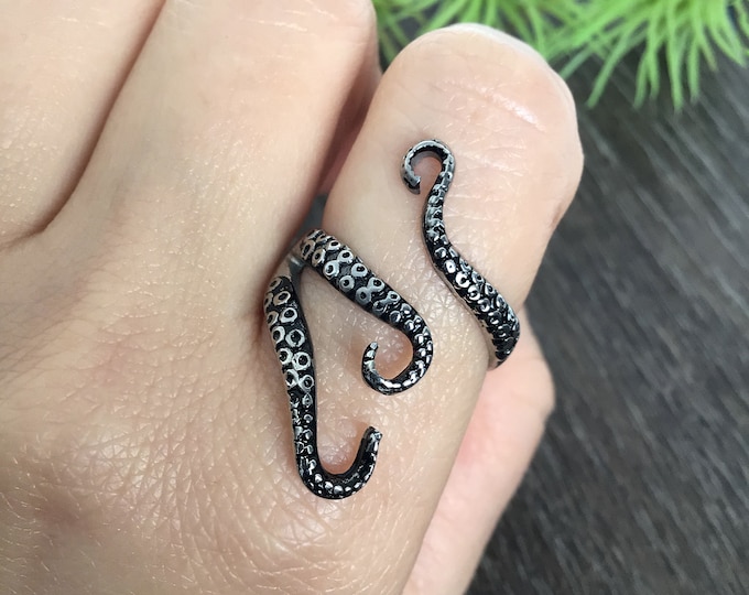 Octopus Tentacles Ring Tentacles Ring octopus Jewelry - Etsy