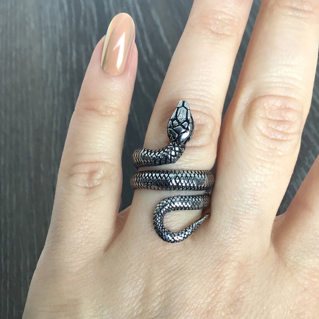 Serpent Ring, Snake Ring ,snake Jewelry, Gothic Jewelry, Coiled Snake ...