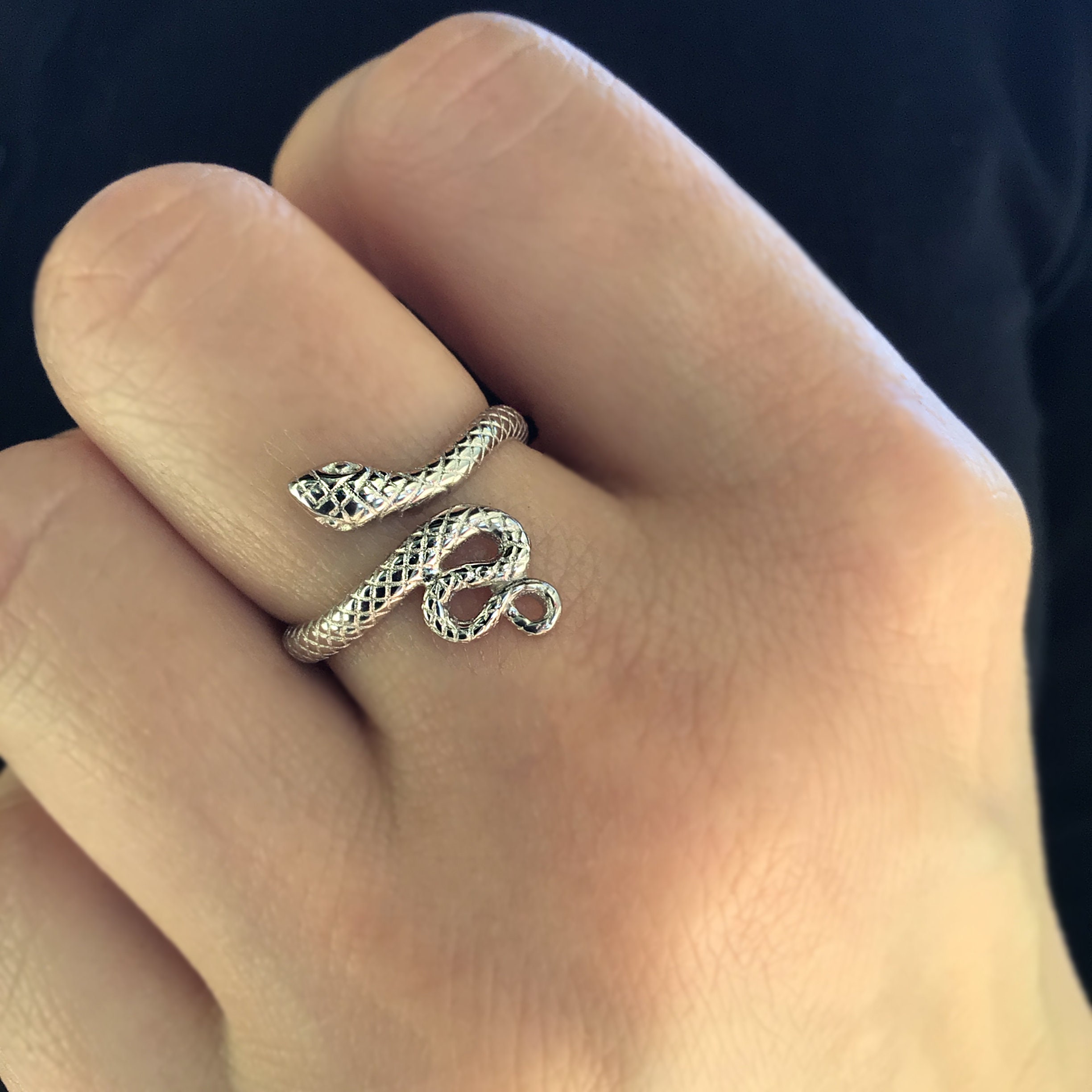 Sterling Silver Serpent Ring Serpent Ring snake Jewelry | Etsy