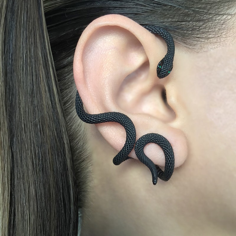 Dainty Wrap Snake Ring - Etsy