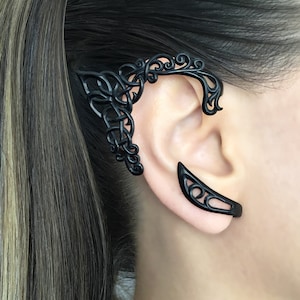 Elf Ear Cuff, Forest Vine Earring, No Piercing Ear Wrap,goth Celtic ...