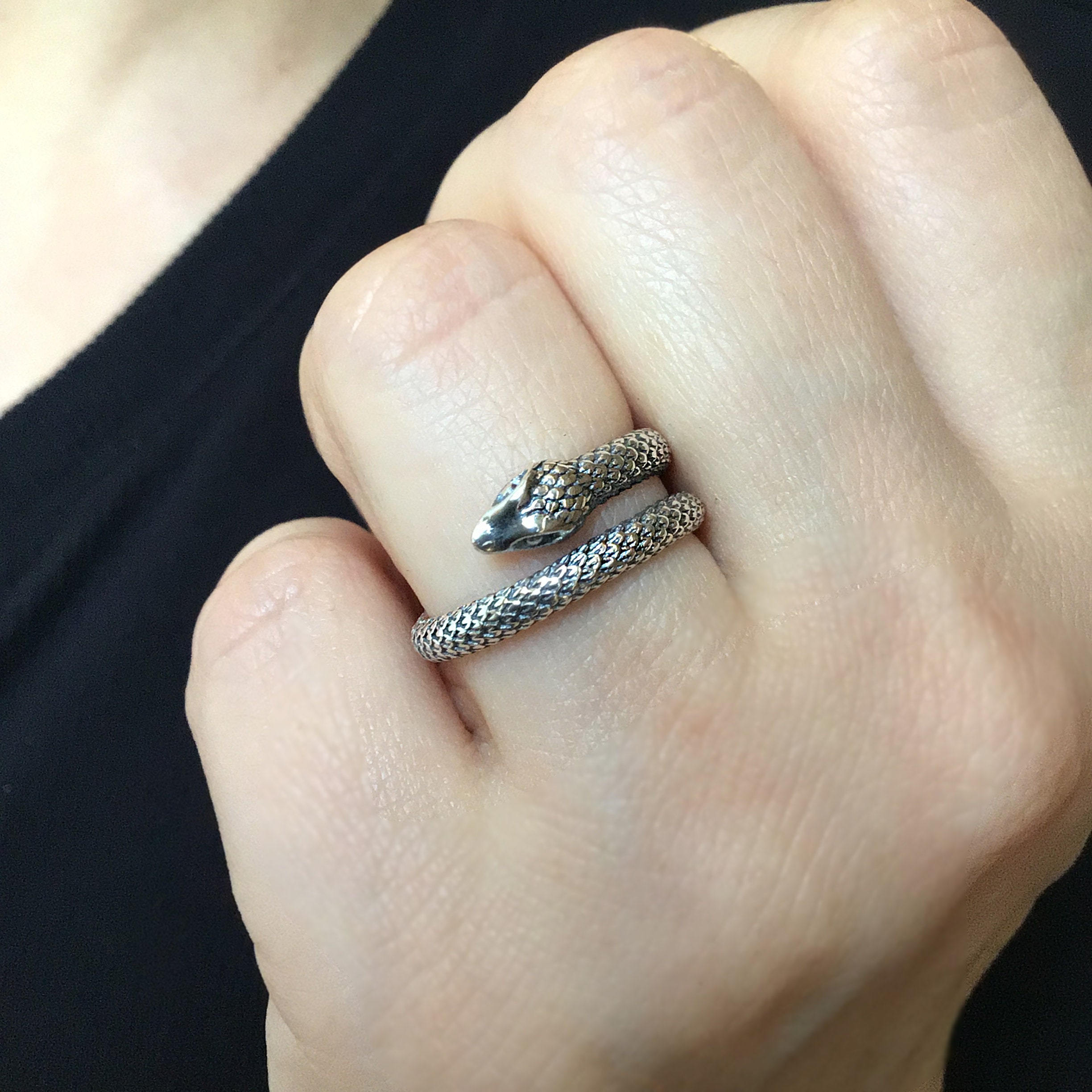 Sterling Silver Serpent Ring Serpent Ring Snake Jewelry | Etsy