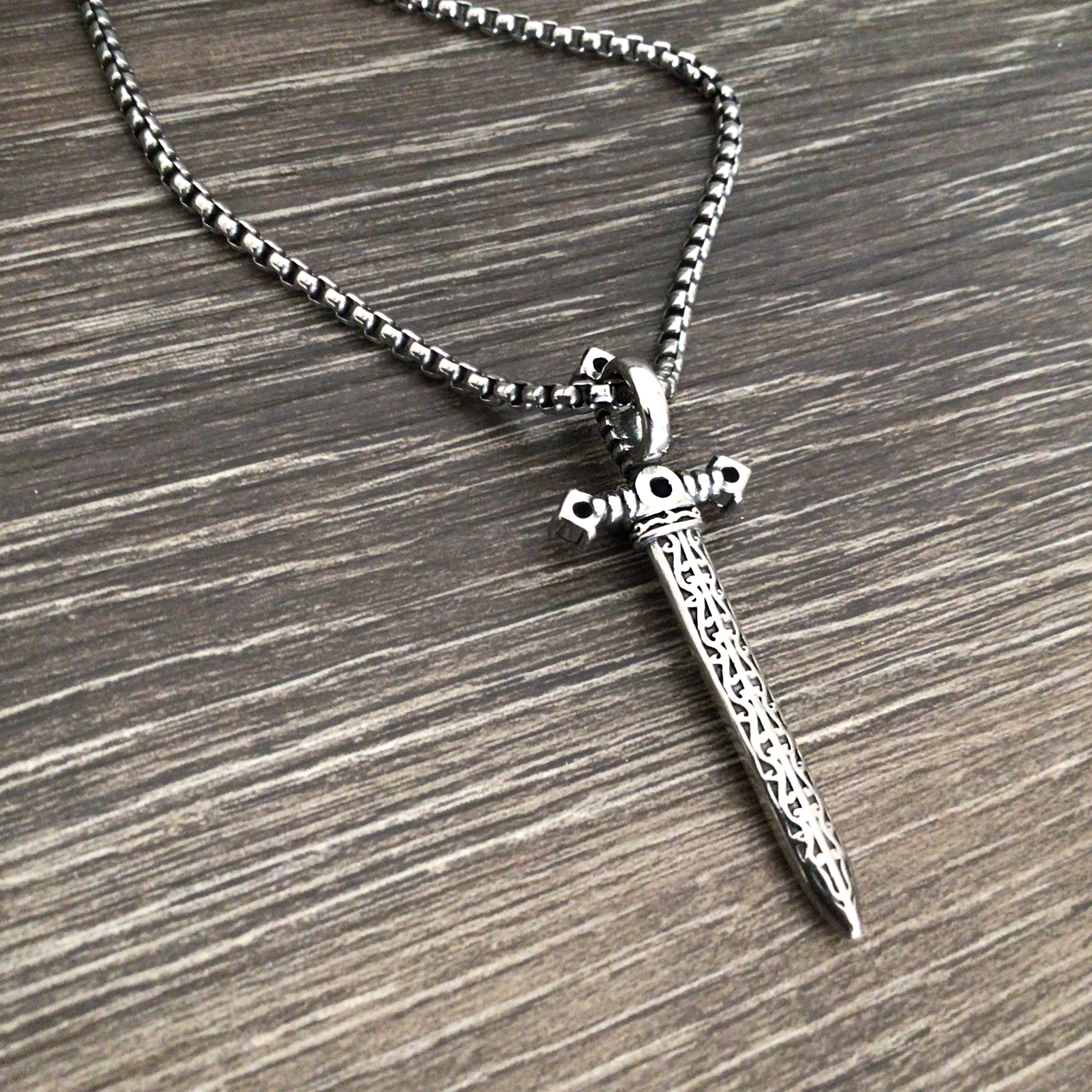 Sword Necklace Sword Pendant Sword Jewelry Dagger Necklace - Etsy