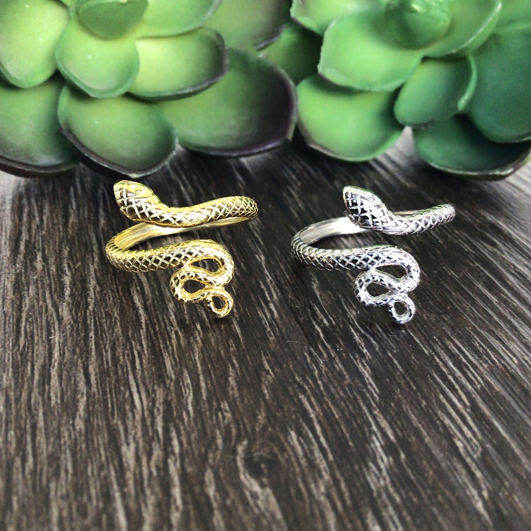 Sterling Silver Serpent Ring, Serpent Ring ,snake Jewelry, Gothic ...