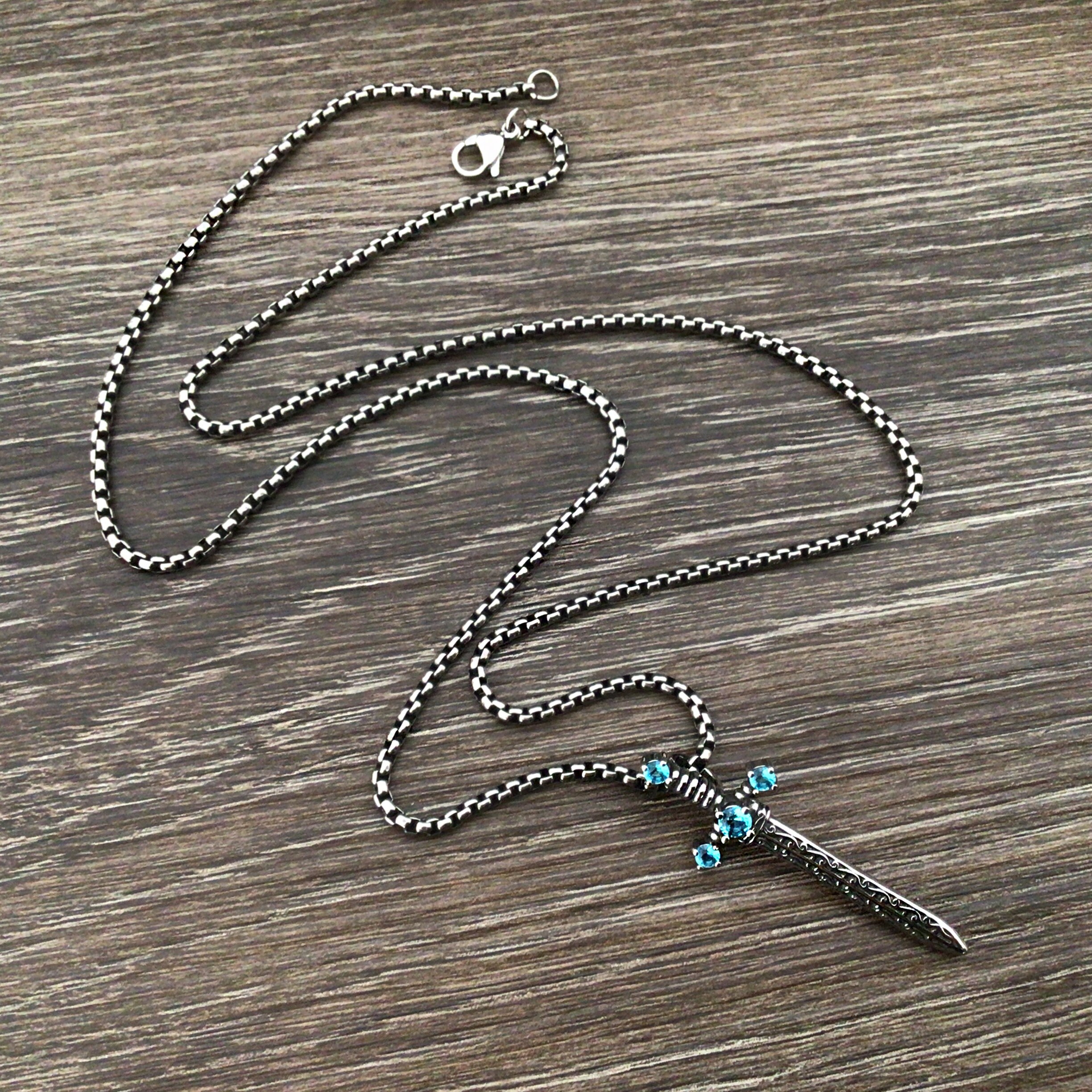 Sword Necklace Sword Pendant Sword Jewelry Dagger Necklace | Etsy