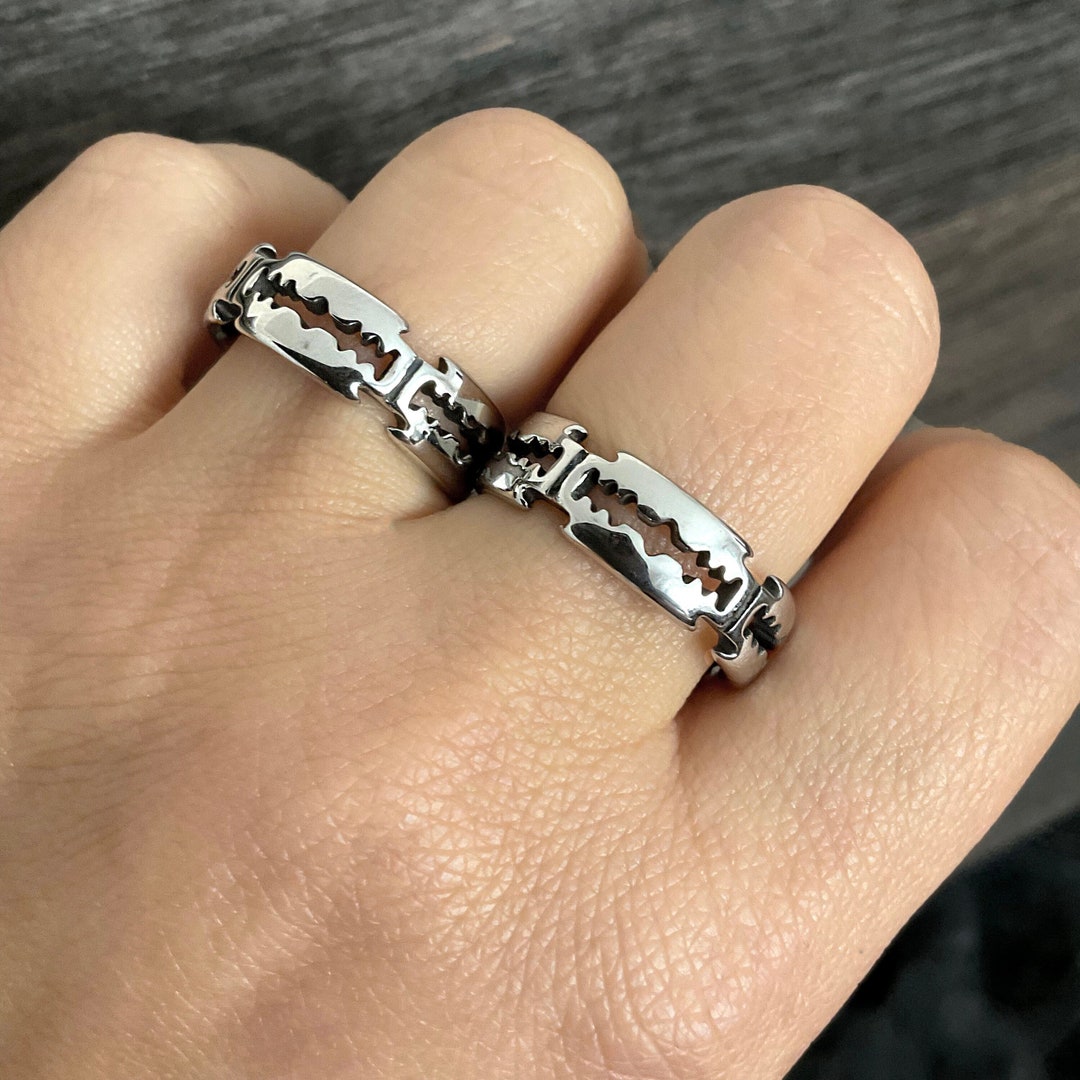 Razor Blade Ring,stainless Steel Razor Blade Ring , Razor Blade Jewelry ...
