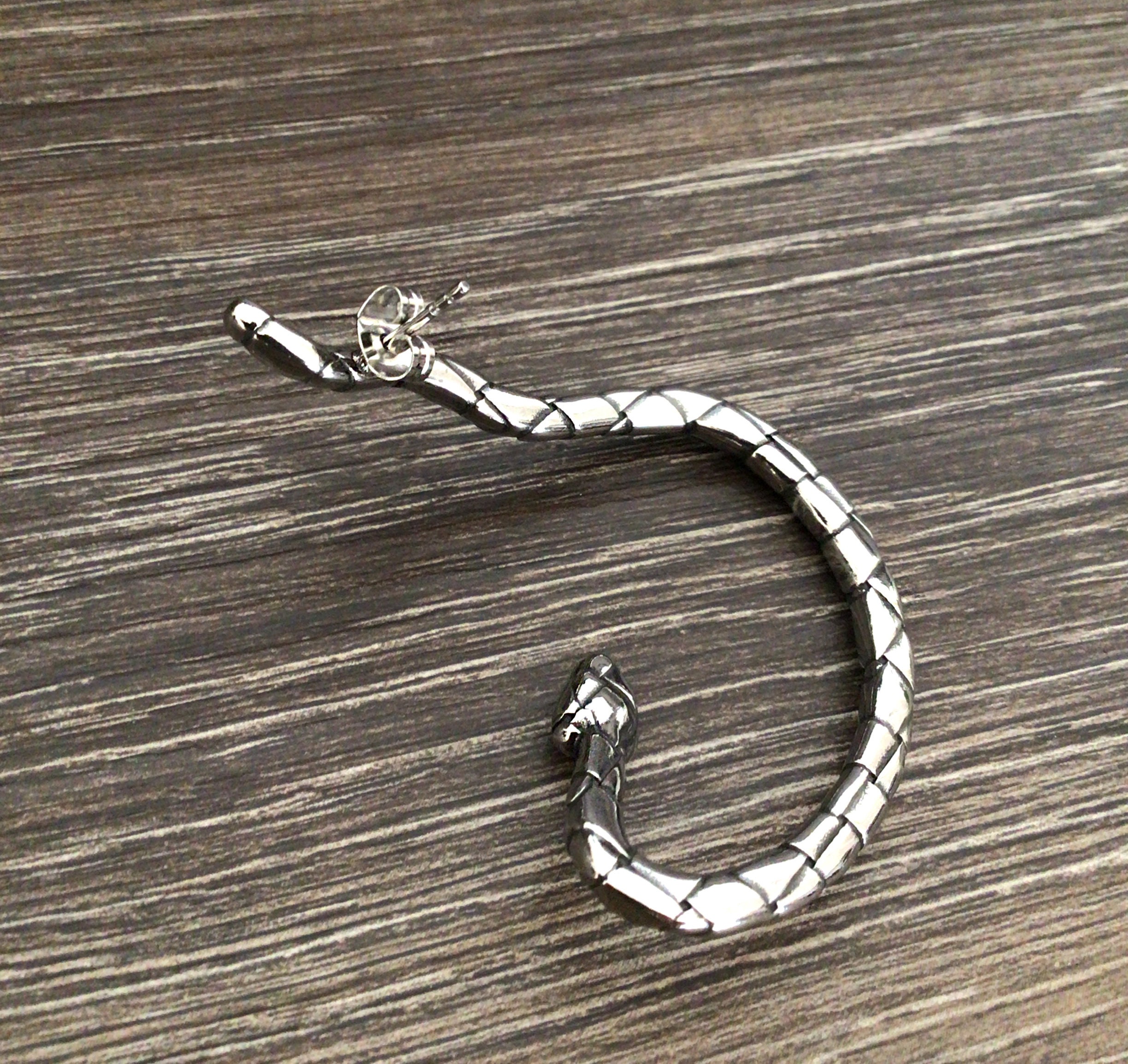 SINGLE Snake Cuff Earring, Snake Cuff Earring, Gothic Earring, Gothic ...