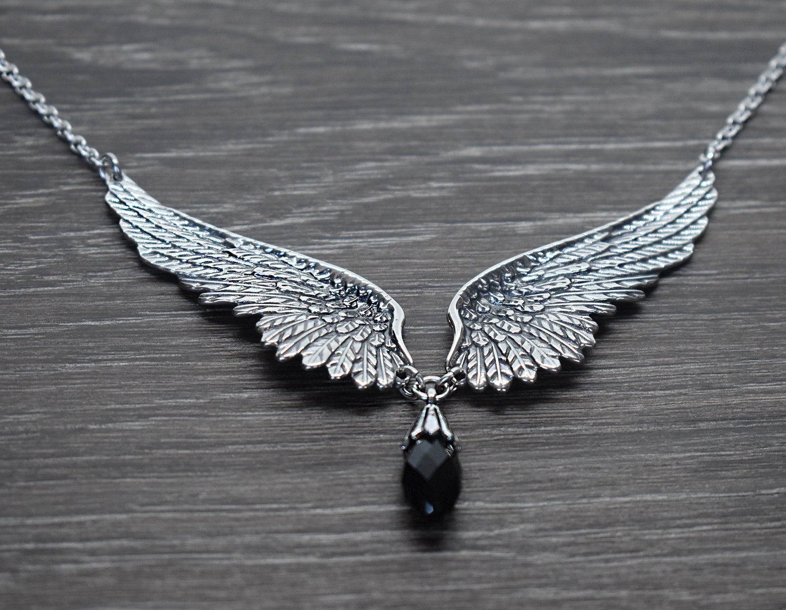 Angel Wings Necklace, Gothic Jewelry,wings Chocker - Etsy