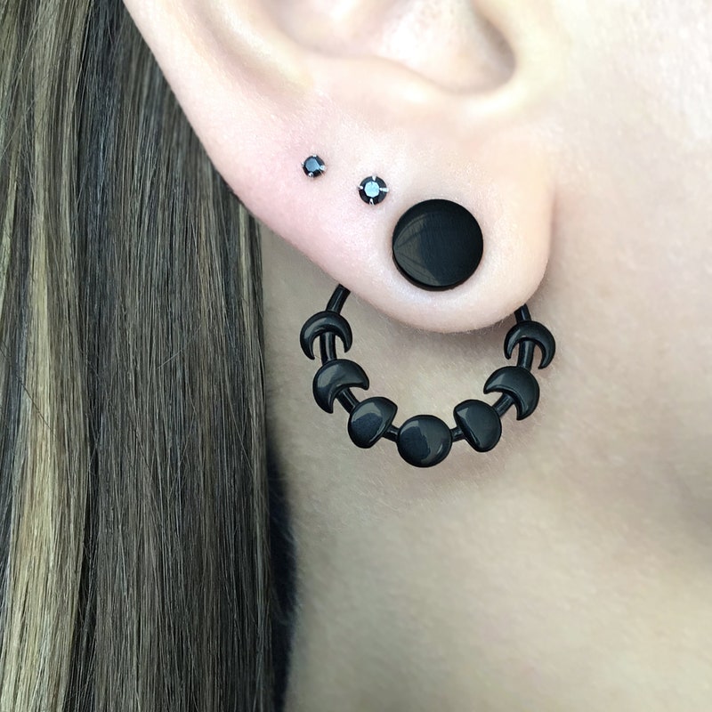 Moon Earrings - Etsy