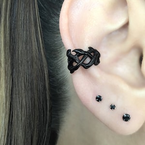 Thorns Ear Cuff, Gothic Ear Cuff, Stainless Steel Cuff, Gothic Jewelry ...