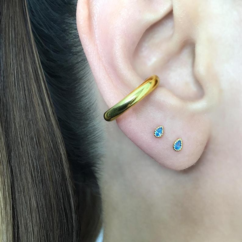 Minimalist Ear Cuff, No Piercing Earrings, Stackable Cuffs ,stainless ...
