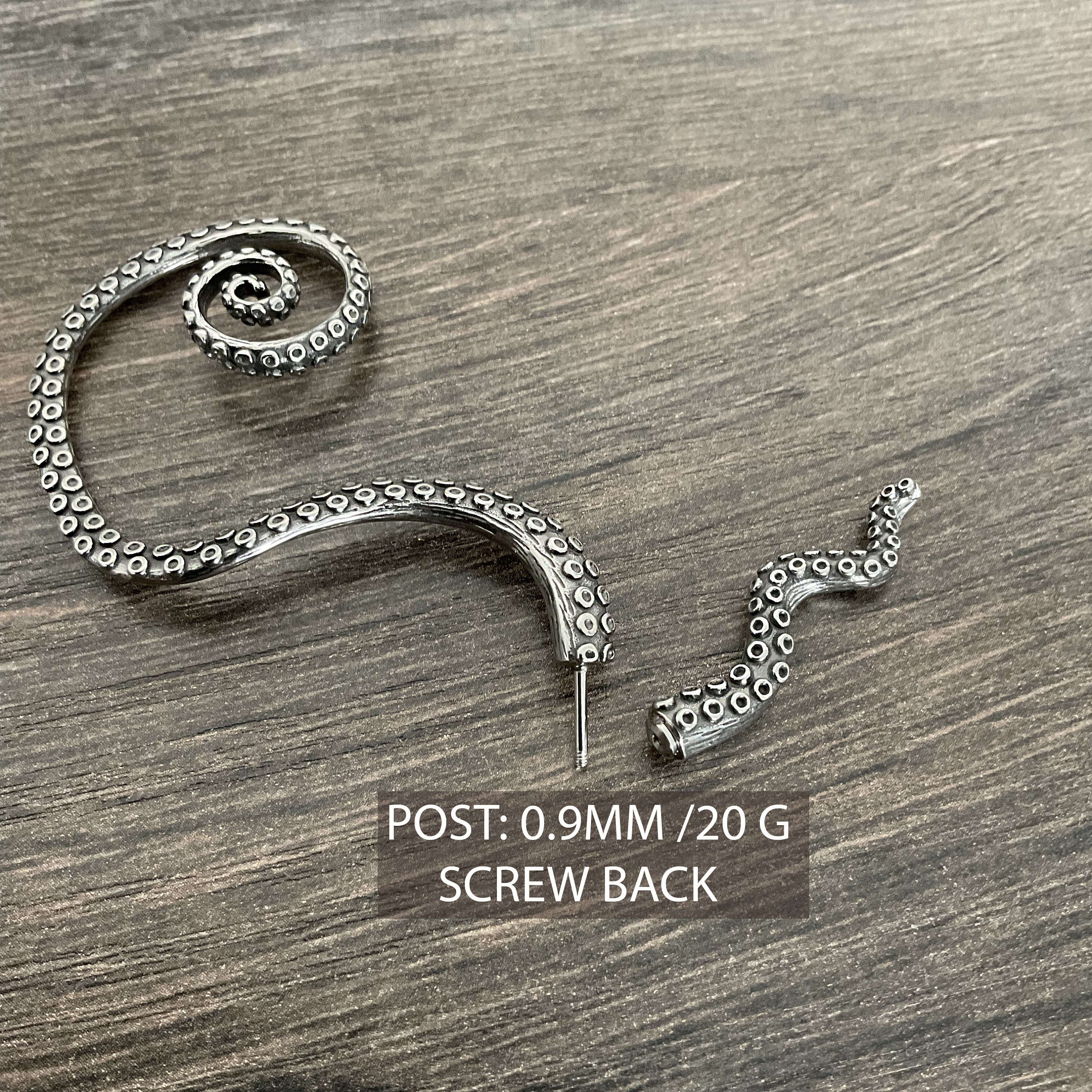 Octopus Tentacle Ear Cuff, Octopus Tentacle Ear Cuff, Ear Cuff, Octopus ...