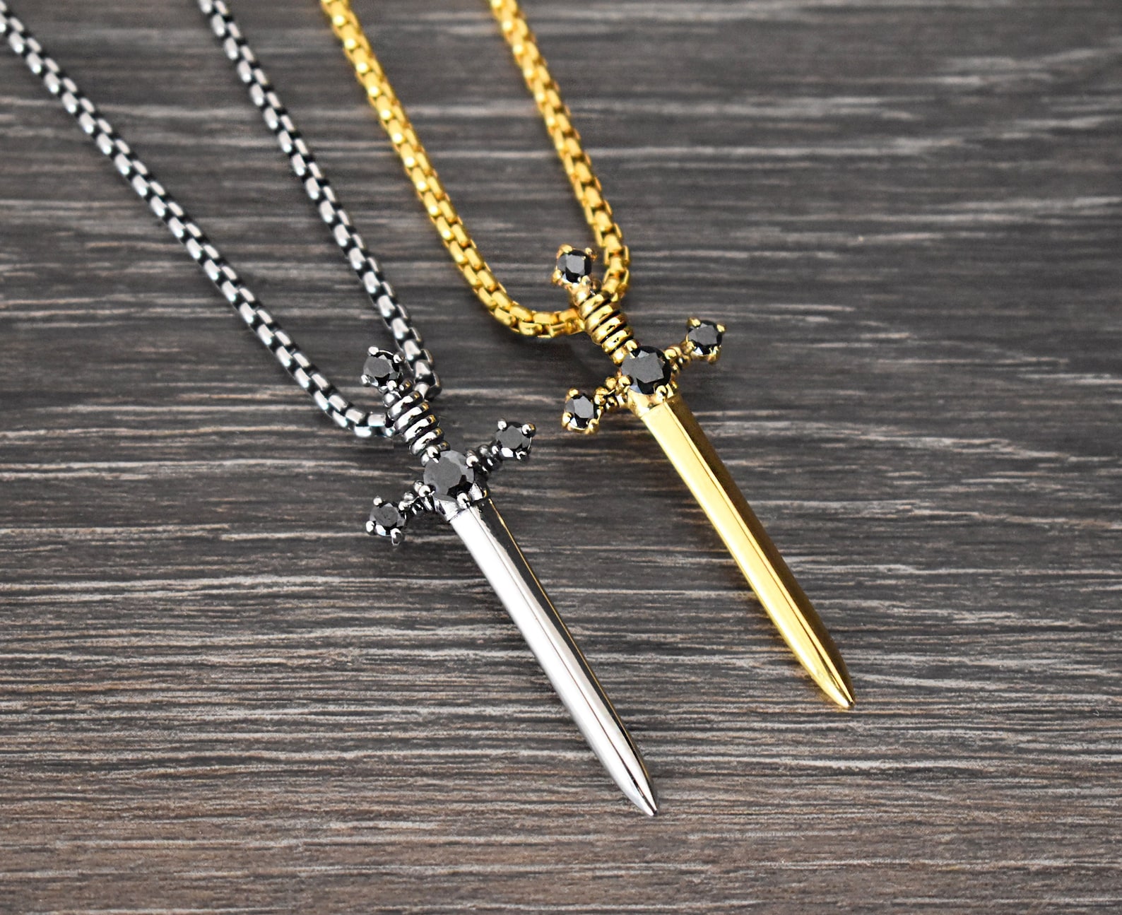 Sword Necklace Sword Pendant Sword Jewelry Dagger Necklace - Etsy