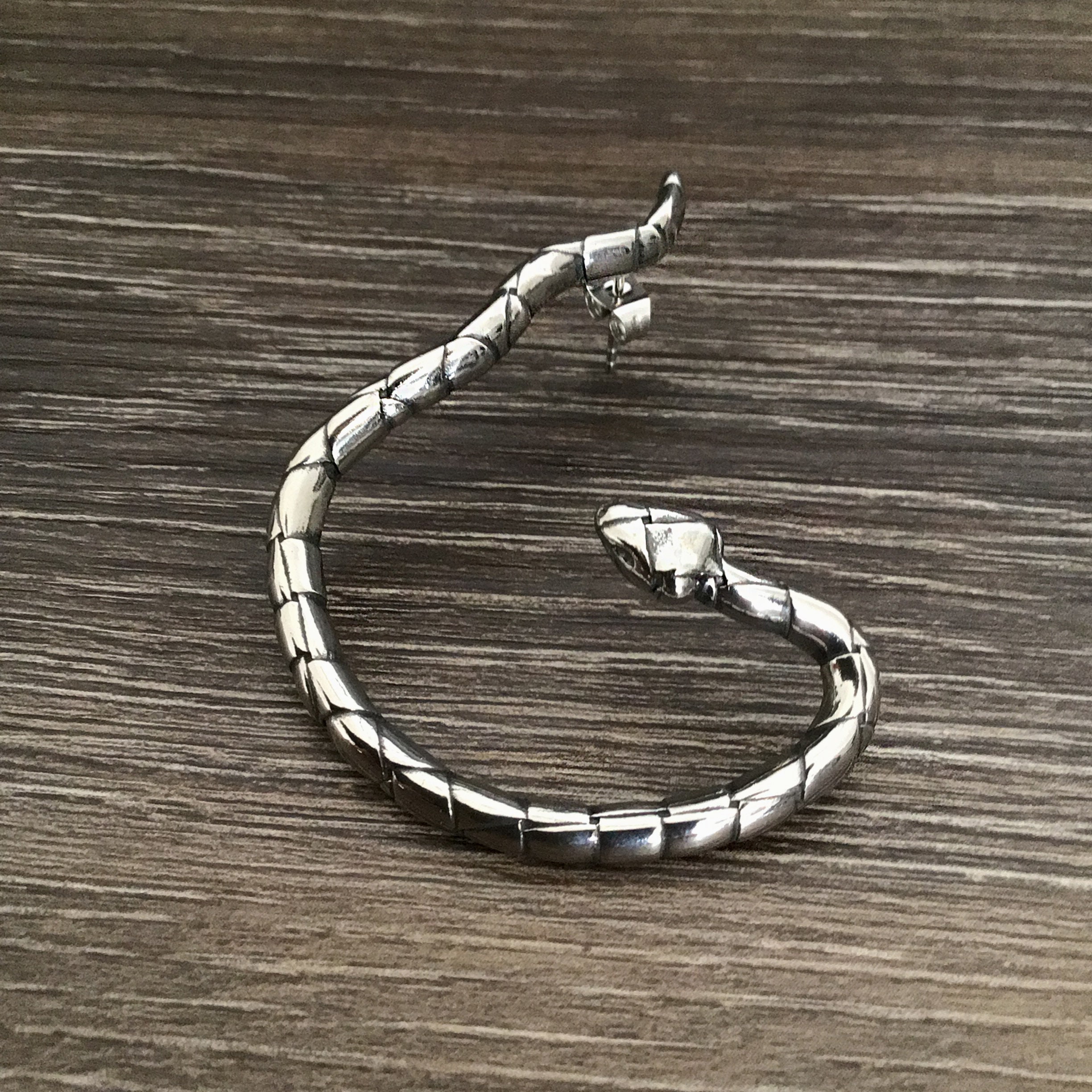 SINGLE Snake Cuff Earring, Snake Cuff Earring, Gothic Earring, Gothic ...