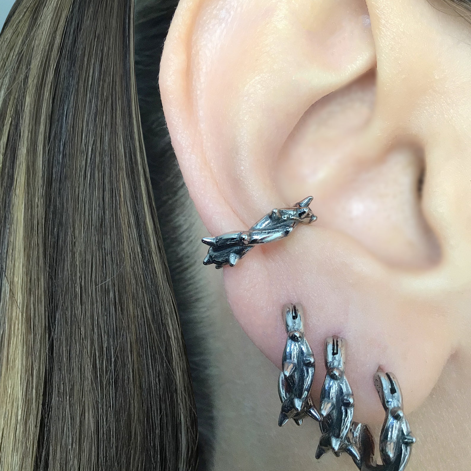 Thorns Ear Cuff Gothic Ear Cuff Stainless Steel Cuff Gothic - Etsy