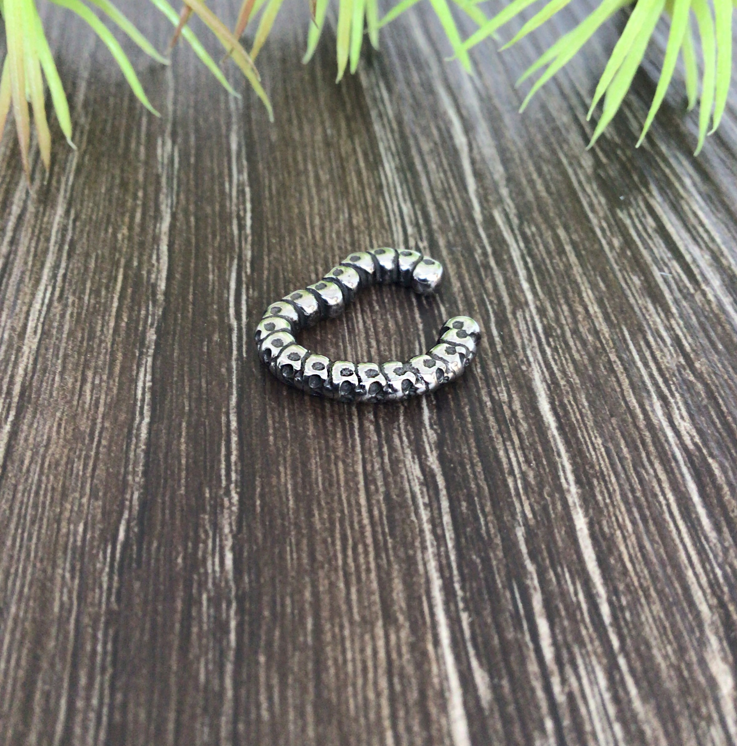 Skull Ear Cuff Gothic Ear Cuff Skull Ear Cuff Stainless - Etsy