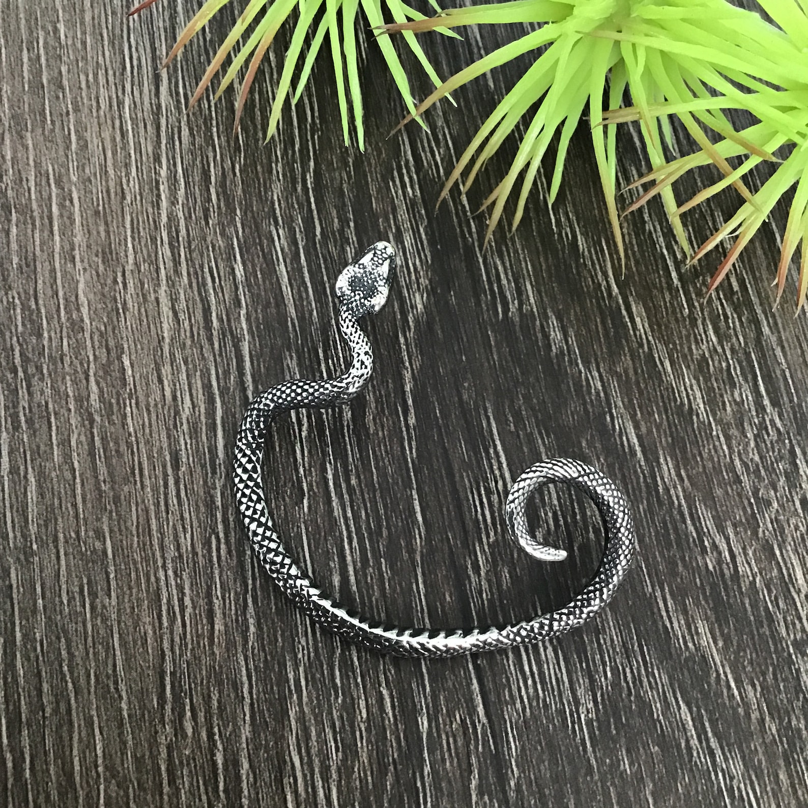 SINGLE Snake cuff earring snake cuff earring Gothic | Etsy