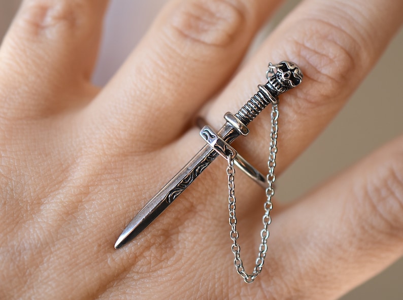 Sword Ringstainless Steel Dagger Ring Gothic Jewelry Punk - Etsy
