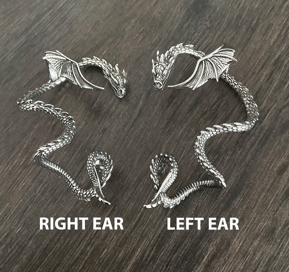 SINGLE Dragon Cuff Earring Dragon Cuff Earring Gothic - Etsy Canada