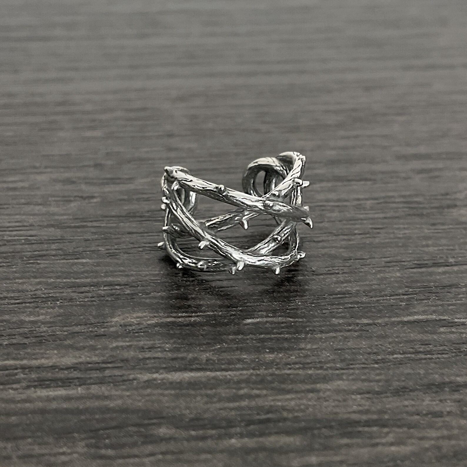 Thorns Ear Cuff, Wide Thorn Ear Cuff, Gothic Ear Cuff, Gothic Jewelry ...