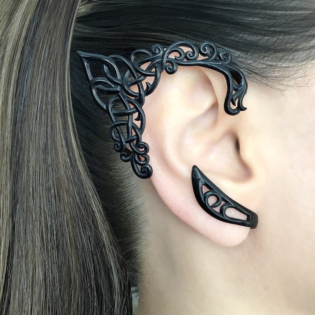 Elf Ears Forest Vine Non Piercing Cuff, No Piercing Ear Cuff, Elf ...