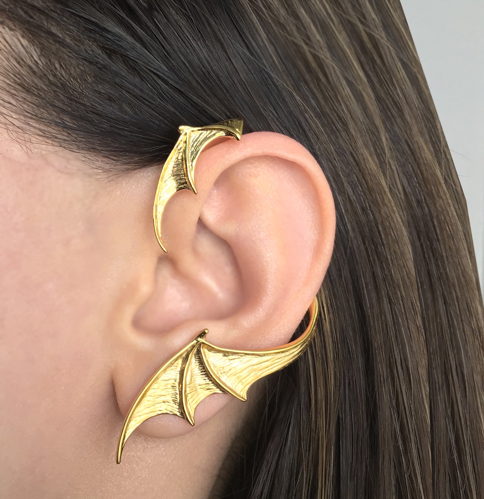 SINGLE Dragon Wing Cuff Earring,dragon Earrings, Gothic Earring, Gothic ...