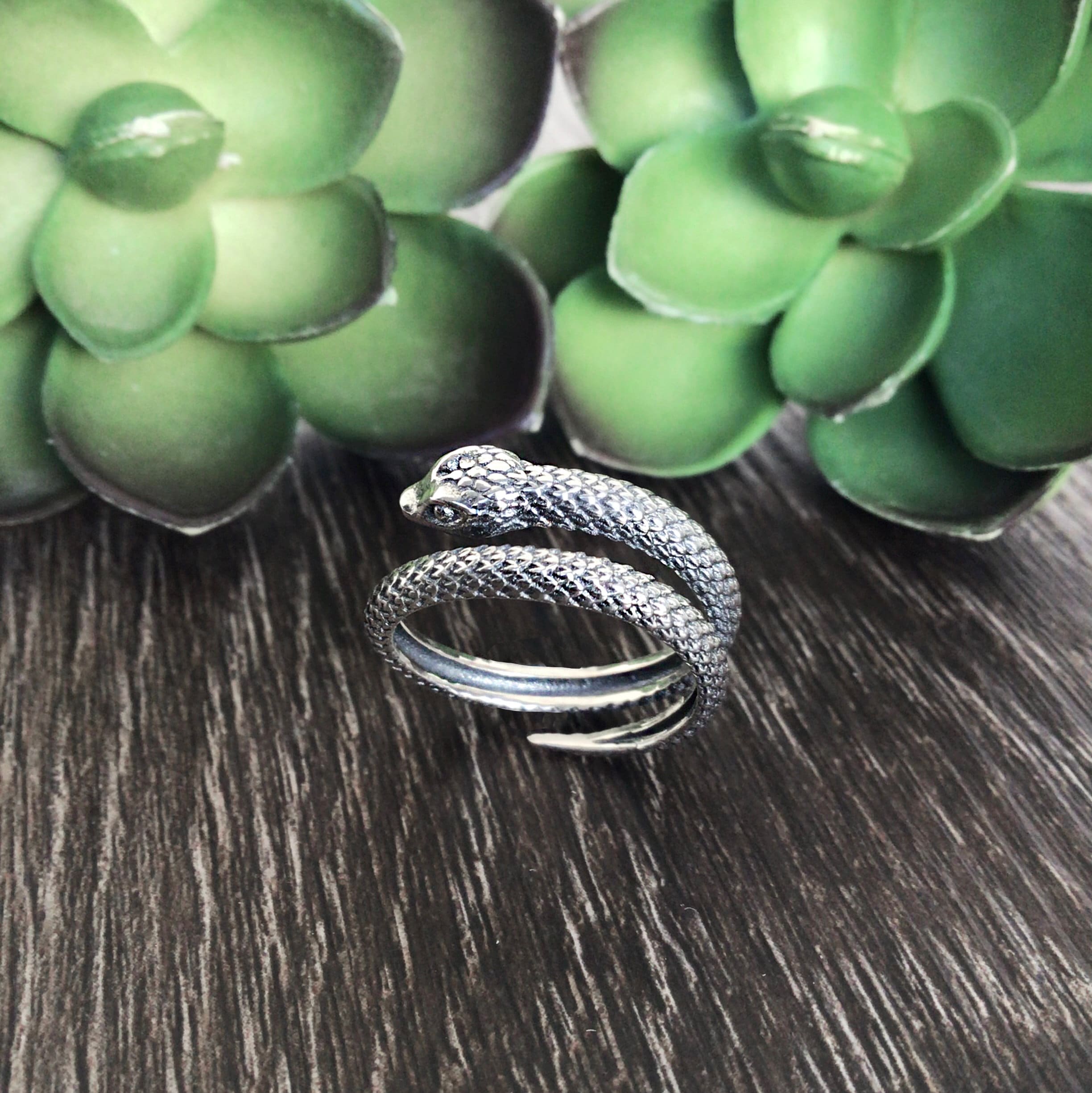 Sterling Silver Serpent Ring Serpent Ring Snake Jewelry | Etsy