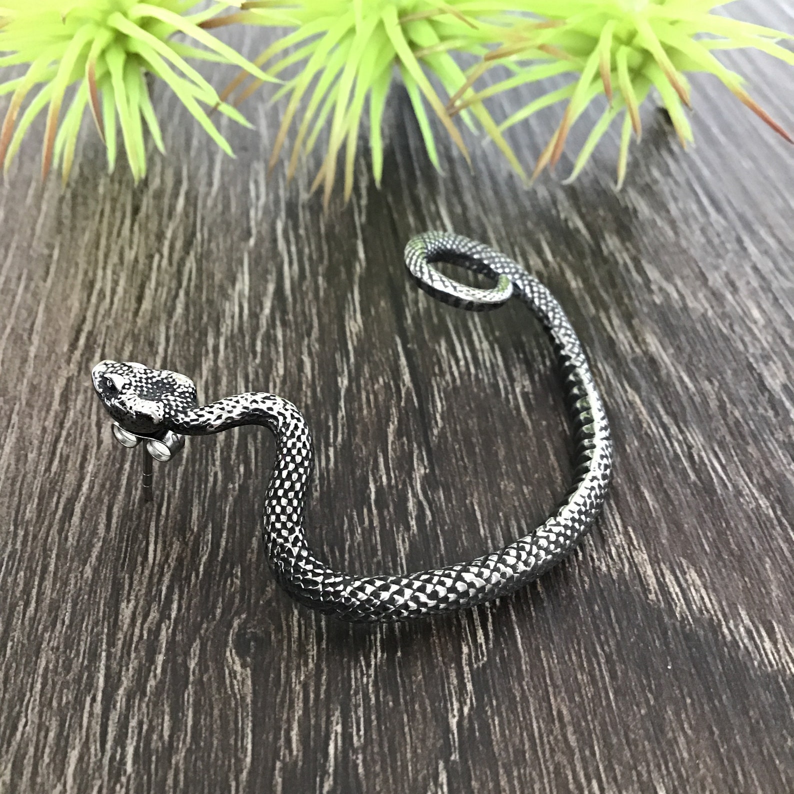 SINGLE Snake Cuff Earring Snake Cuff Earring Gothic Earring - Etsy