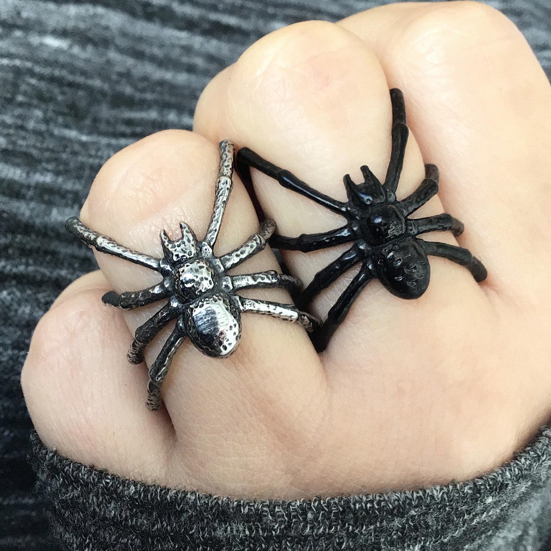 Spider Ring,stainless Steel Spider Ring , Gothic Jewelry,spider Jewelry ...