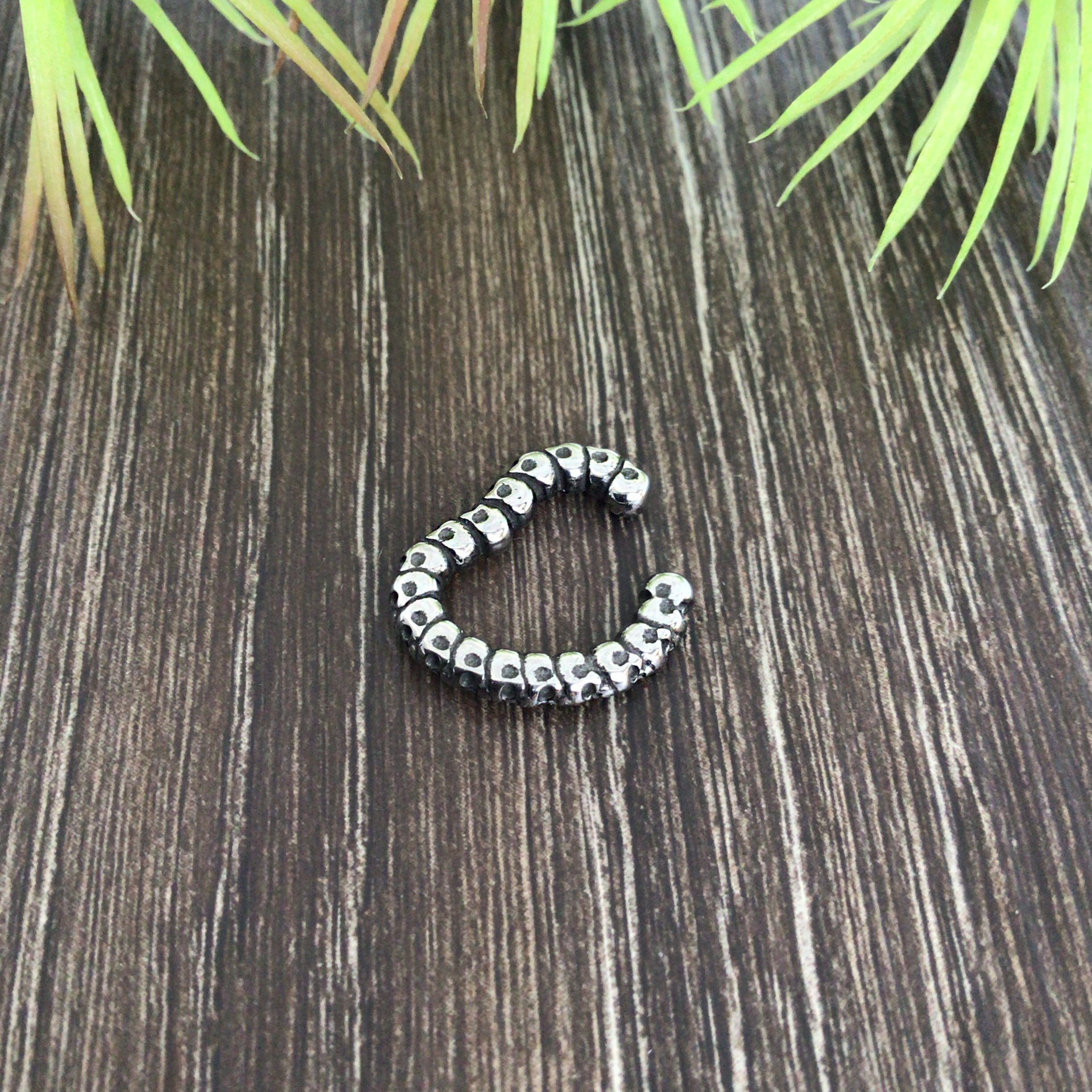 Skull Ear Cuff Gothic Ear Cuff Skull Ear Cuff Stainless - Etsy