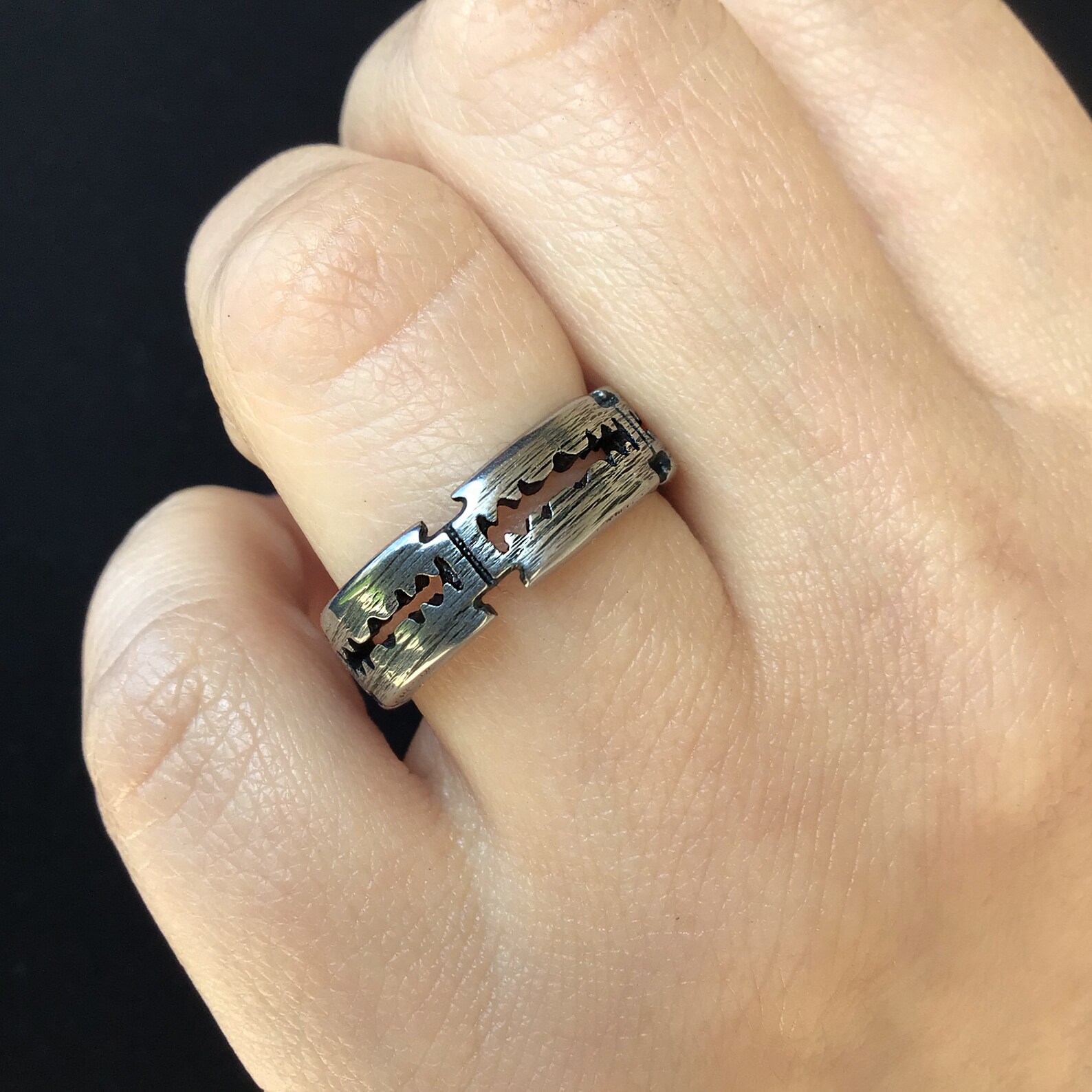 Razor Blade Ringstainless Steel Razor Blade Ring Razor | Etsy