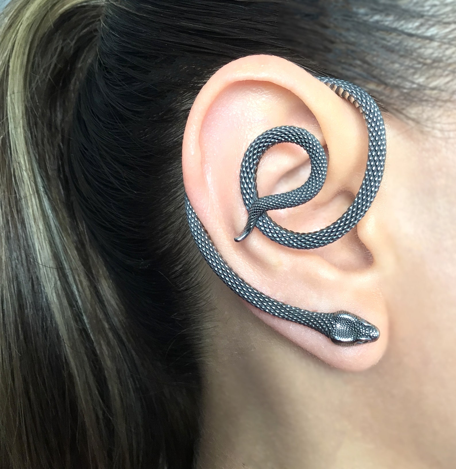 SINGLE Snake Cuff Earring Snake Cuff Earring Gothic Earring - Etsy