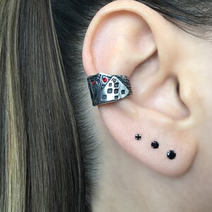 Playing Cards Ear Cuff, Gothic Ear Cuff, Gothic Jewelry, Playing Cards ...