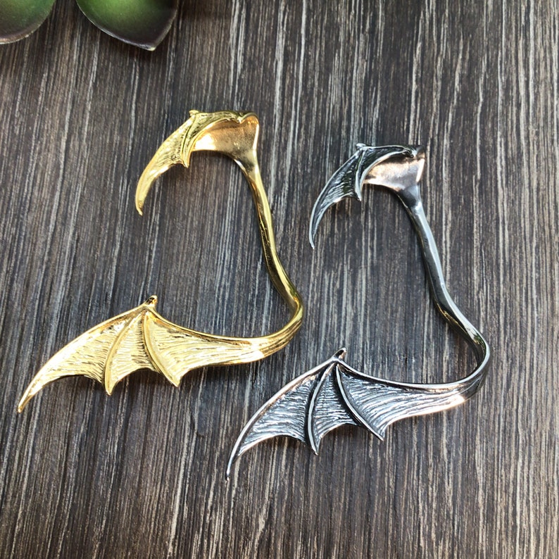 Dragon Wing Ear Cuff, Gothic Jewelry,single Stainless Steel - Etsy