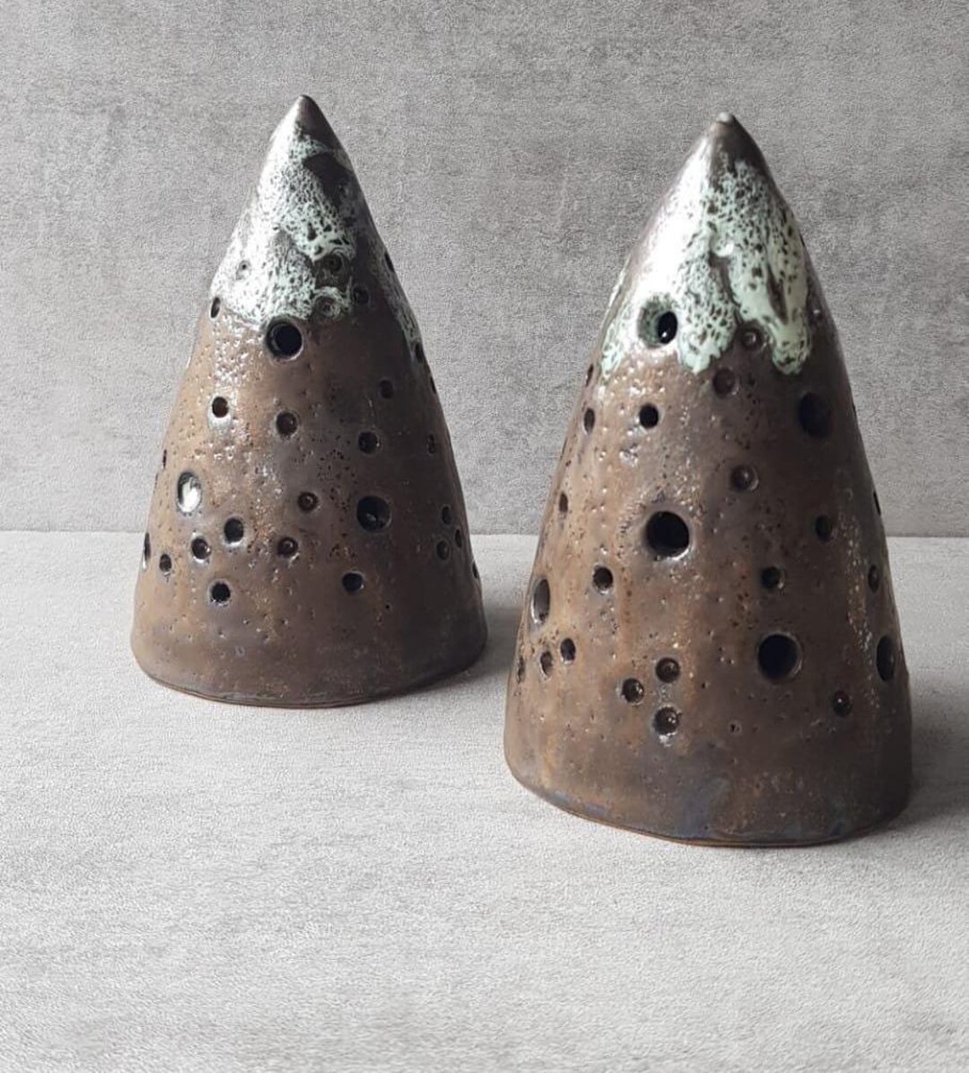 Ceramic Christmas Tree Candle Holder - Etsy