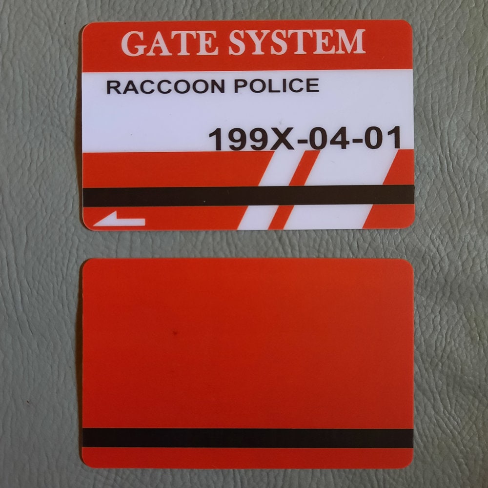 Resident Evil 2 Keycard Blue & Red Gate System, Umbrella Lock System ...
