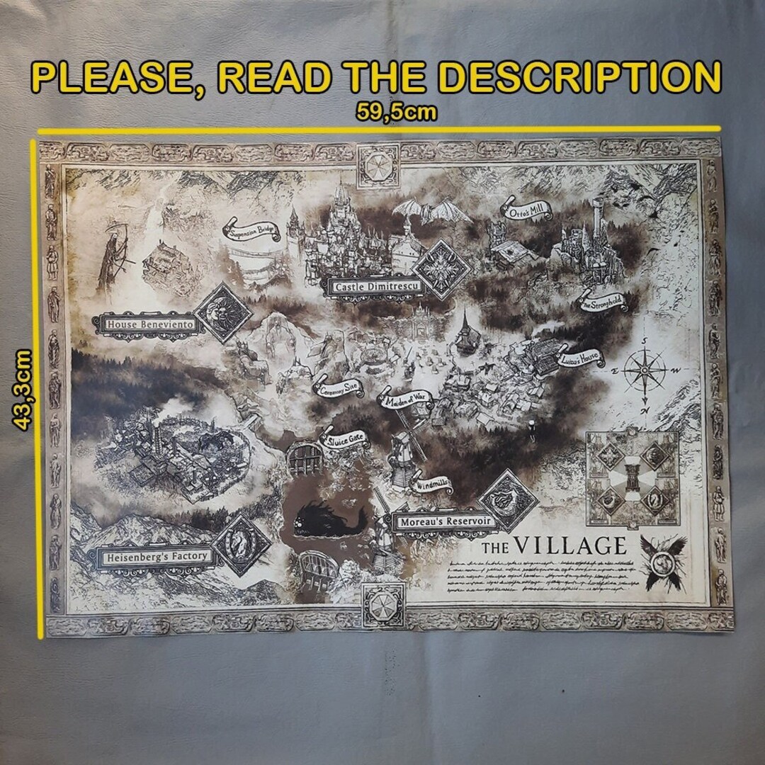 Resident Evil Village Map - Etsy