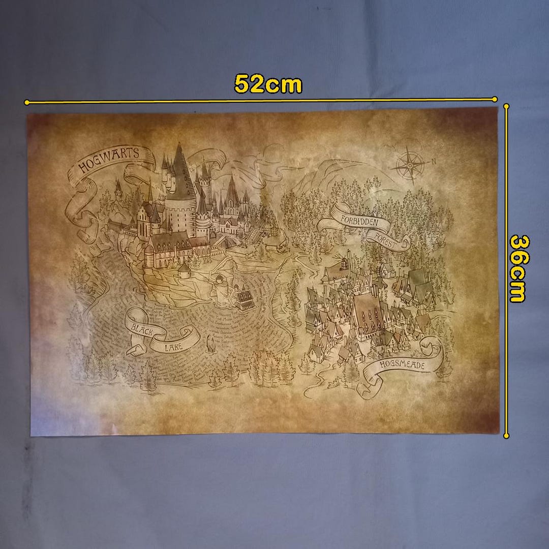 Hogwarts Legacy Poster Map Deluxe Edition Game - Etsy