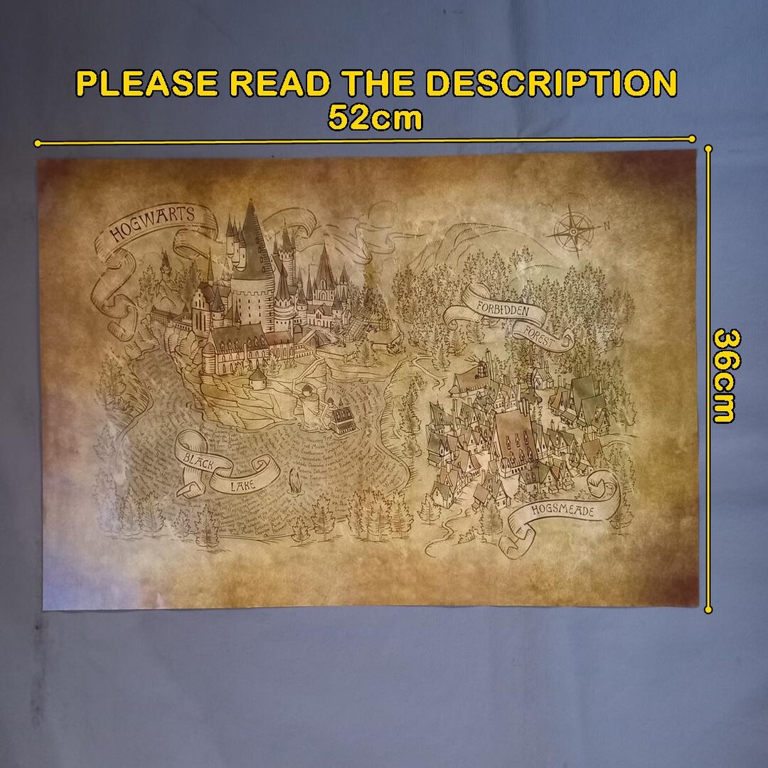 Hogwarts Legacy Poster Map Deluxe Edition Game - Etsy UK