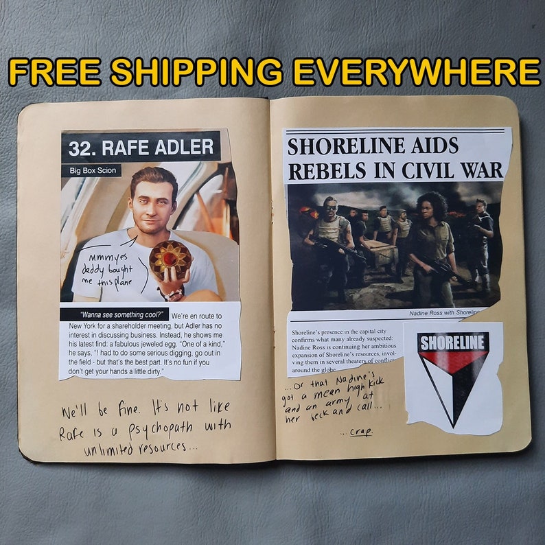 Uncharted 4 Nathan Drake's Journal - Etsy