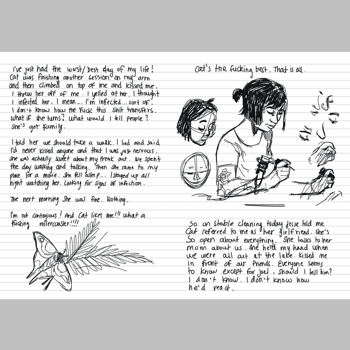 The Last of Us Ellie Diary Journal Complete All Drawings With ...