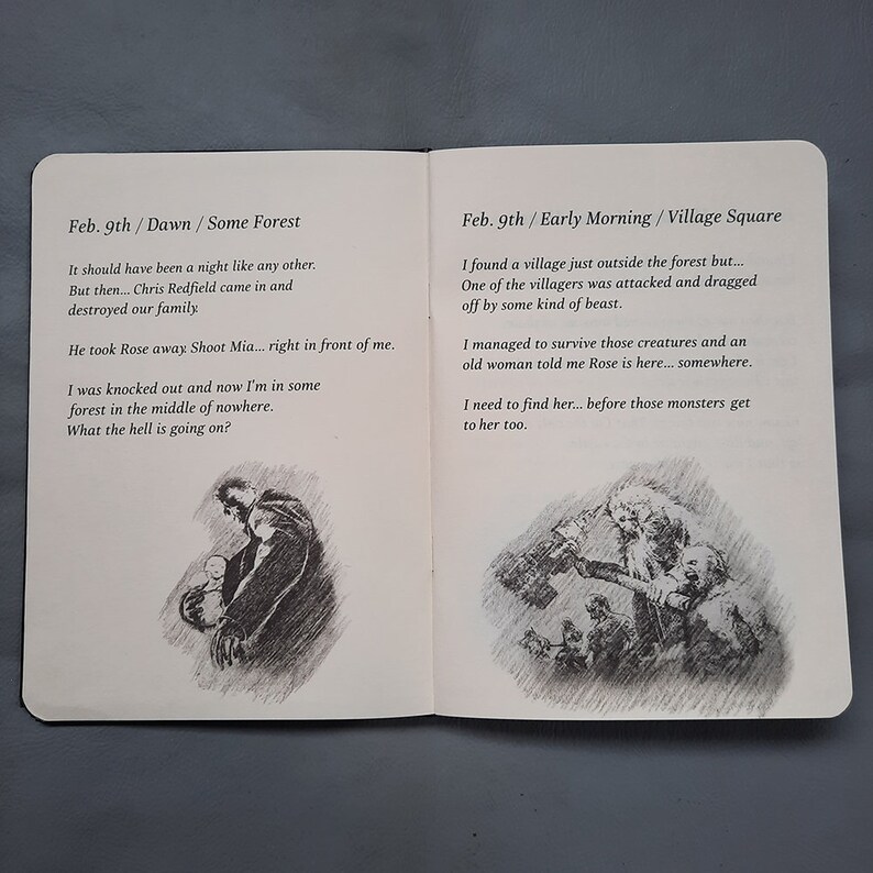 Resident Evil Village Ethan Winter's Journal Diary - Etsy