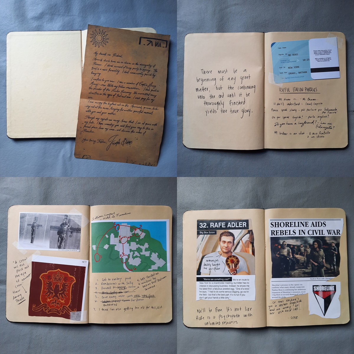 Uncharted 4: Nathan Drake's Journal - Etsy