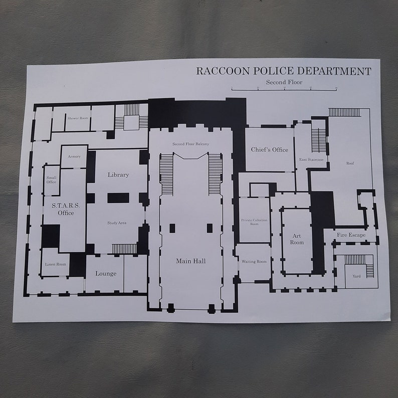 Resident Evil 2 Remake RPD Police Station Floors Sewer and - Etsy