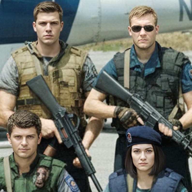 Resident Evil STARS Team Photo Digital Art Download - Etsy