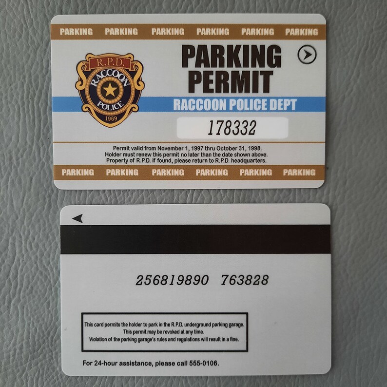 Resident Evil 2 & 3 Remake keycard: Jill Valentine Brad | Etsy