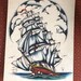 Sailor Vern 1983 Tattoo Flash Painting Boat Print. - Etsy