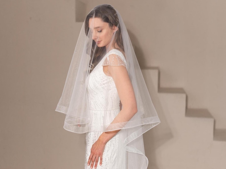 Horsehair Bridal Veil, Horsetail Wedding Veil, Horsehair Edge Veil ...