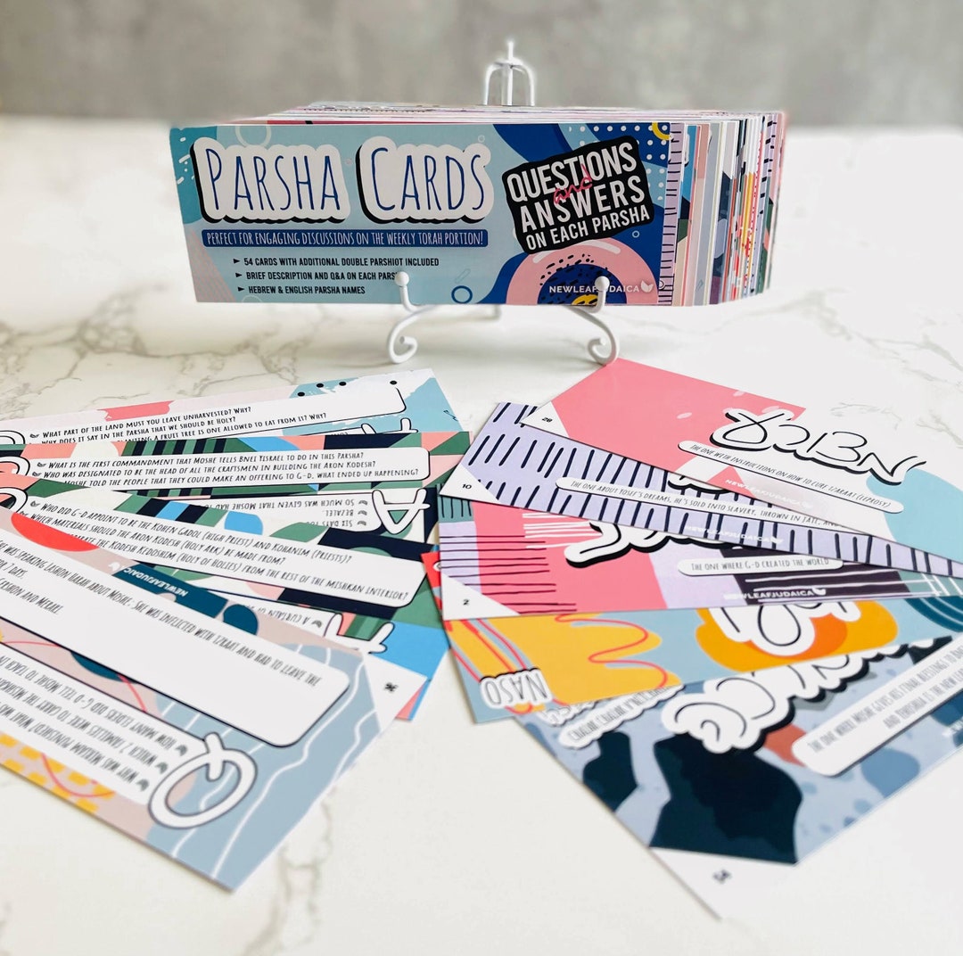 Parsha Cards With Q&A - Etsy
