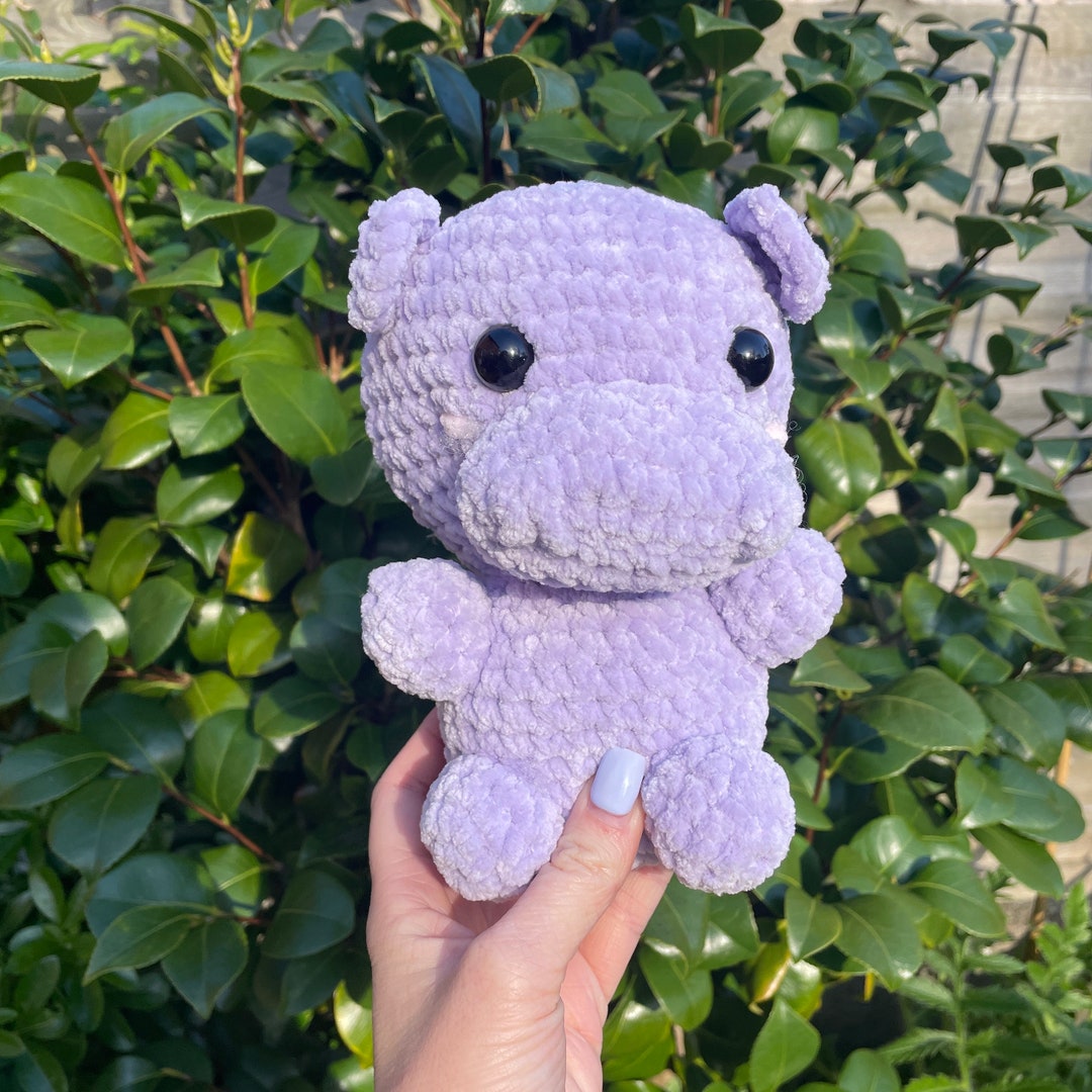 Hippo Plushie / Crochet Hippo Teddy / Gifts for Her / Cute Gift Ideas ...